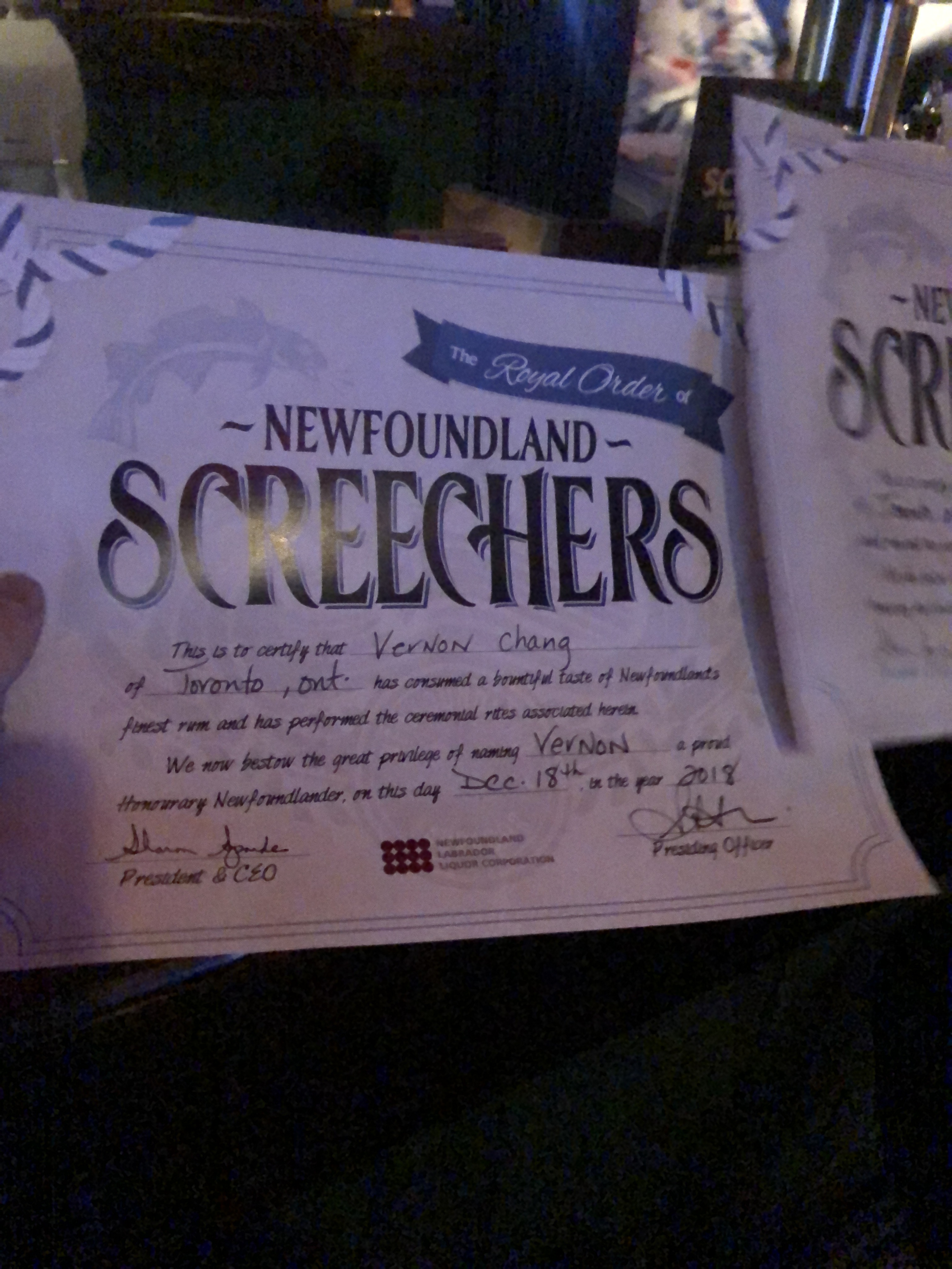Screeched In - Become An Honorary Newfoundlander: Christian's Bar - St ...