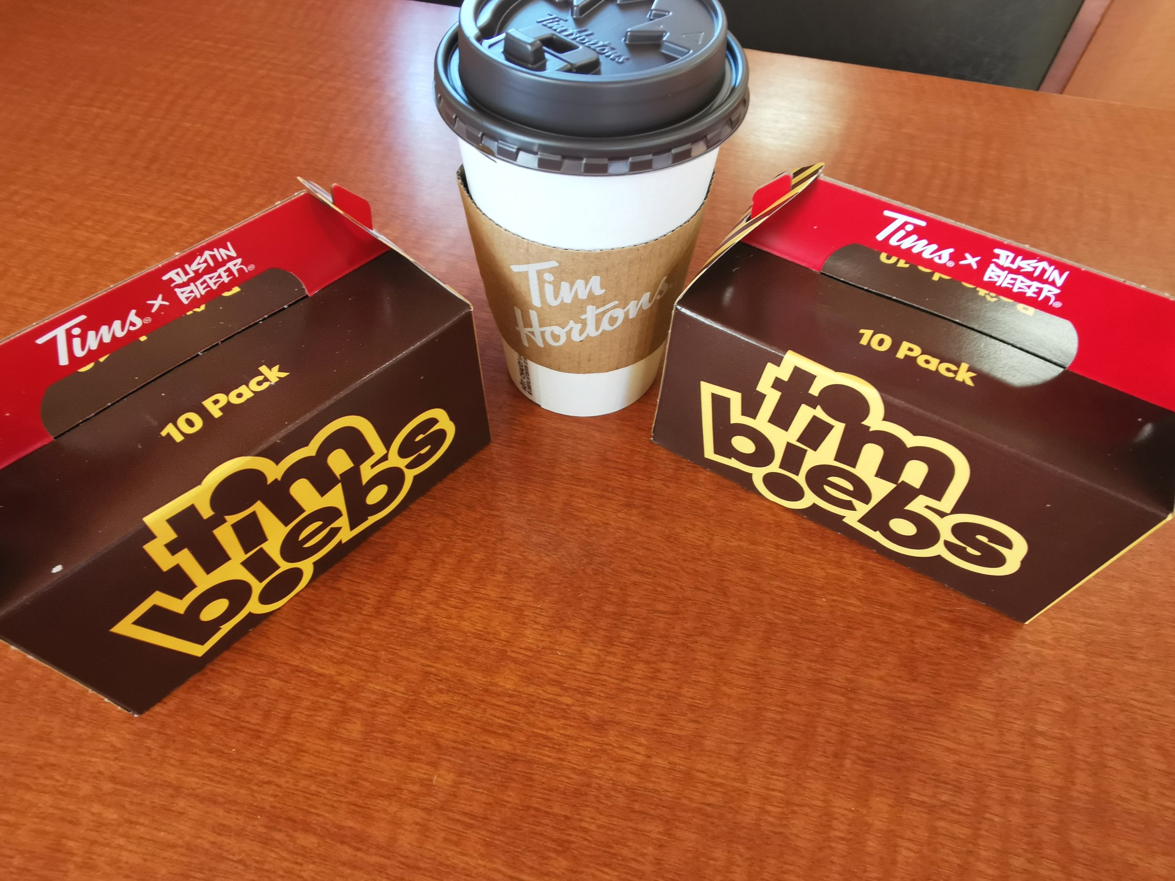 #TimBiebs are here! Justin Bieber x Tim Hortons TimBits - November 29 ...