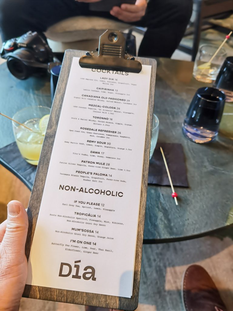 Cocktails + Beverages at Dia Restaurant - Canopy by Hilton Toronto ...